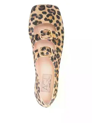 Agl Leopard-print Ballet Flats