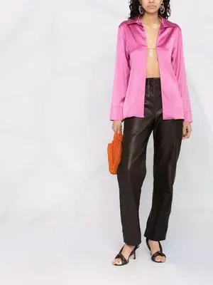 Jacquemus La Chemise Notte Satin Shirt - Pink