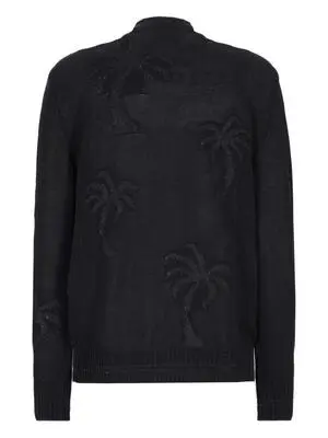 LANEUS Palm Tree Embroidered Jacket