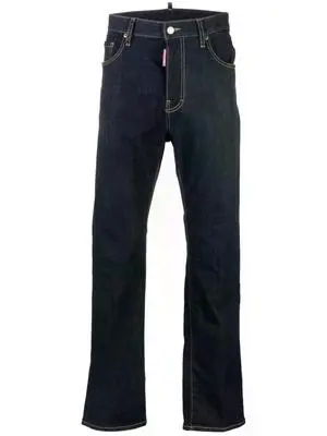 Dsquared2 Slim-leg Jeans With Logo Patch - Blue