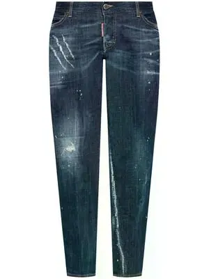 Dsquared2 Logo-patch Cotton Jeans - Blue