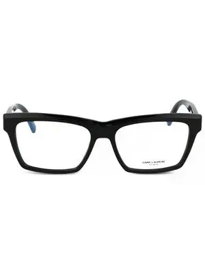 Saint Laurent Wayfarer Frame Eyeglasses - Black