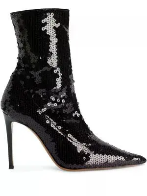 Alexandre Vauthier Sequin-embellished Boots - Black