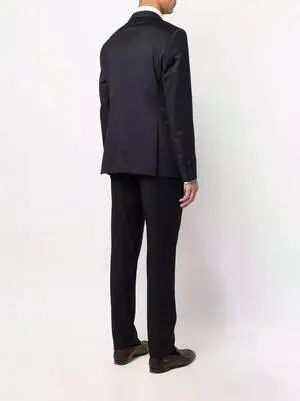Tagliatore Fitted Single-breasted Suit - Blue