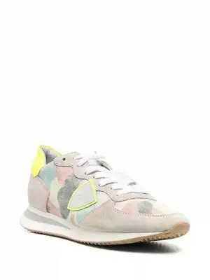 Philippe Model Trpx Camouflage-print Sneakers - Neutrals