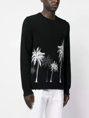 Philipp Plein Hawaii Jacquard Wool Pullover