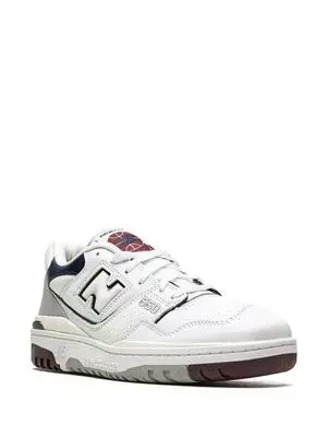 NEW BALANCE 550 Lace-up Perforated Sneakers - White