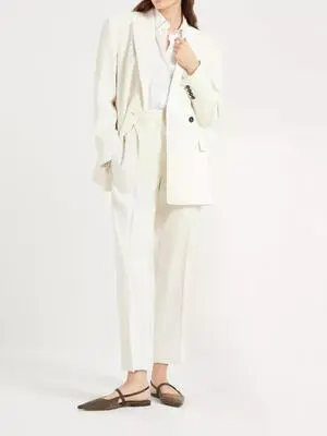 Brunello Cucinelli Slouchy Trousers - Neutrals