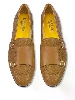 DOUCAL'S Double-buckle Loafers