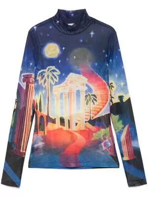 Casablanca Printed Mesh T-shirt