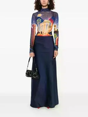 Casablanca Printed Mesh T-shirt