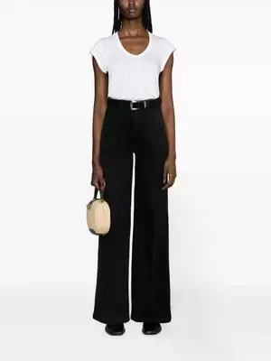 MARANT ETOILE Zankou Linen T-shirt - White