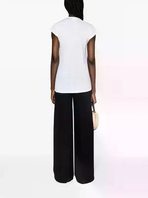 MARANT ETOILE Zankou Linen T-shirt - White