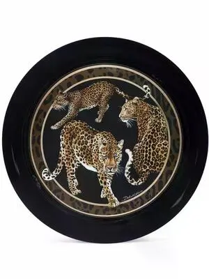 Dolce & Gabbana Leopard-print Tray - Black