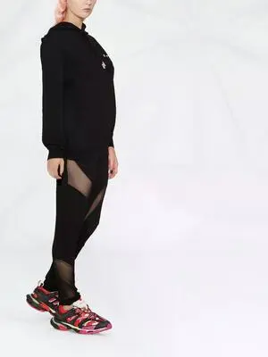 Philipp Plein Sheer-panel Ribbed Stretch Leggings