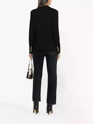 Pinko Single-breasted Button Blazer - Black