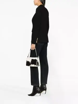 Pinko Single-breasted Button Blazer - Black