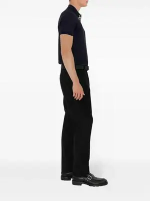 Burberry Slim Fit Knight Motif Polo Shirt - Blue