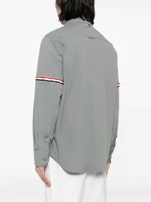 Thom Browne Rwb Armband Piqué Shirt Jacket