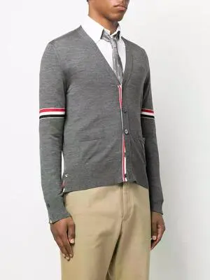 Thom Browne Rwb Striped Cardigan