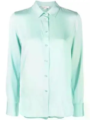 Vince Stretch-silk Buttoned Shirt