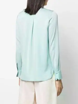 Vince Stretch-silk Buttoned Shirt