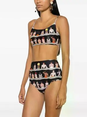 AMIR SLAMA Graphic-print Bikini