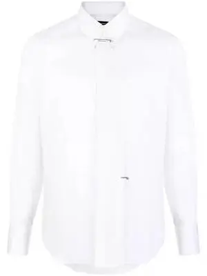 Dsquared2 Logo-detail Pin-collar Shirt