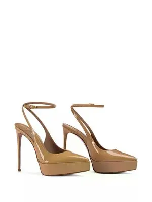 LE SILLA Uma Platform Slingback Pumps - Neutrals