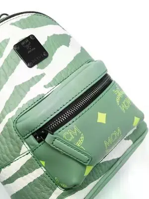 Mcm Animal Print Leather Backpack
