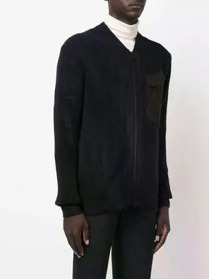 BOSS Zipped-up Knit Cardigan