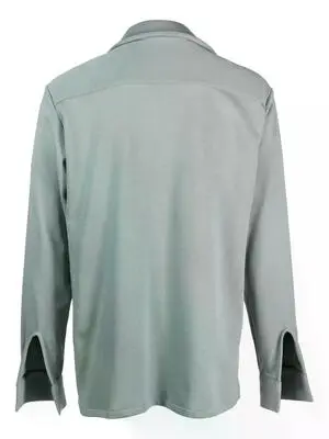 STYLAND Open-front Cotton Shirt Jacket