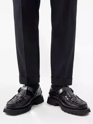 Hereu Soller Sport Leather Loafers - Black