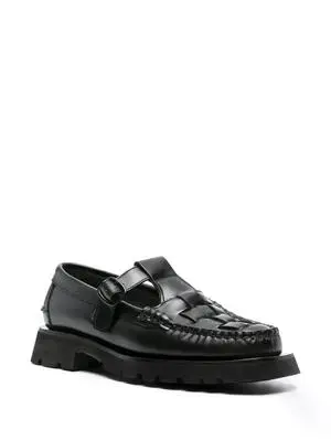 Hereu Soller Sport Leather Loafers - Black