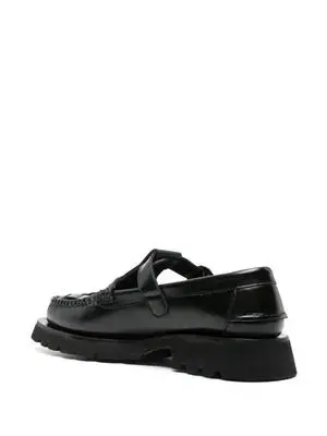 Hereu Soller Sport Leather Loafers - Black