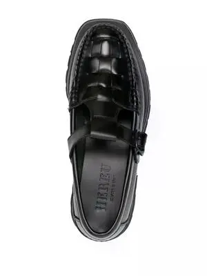 Hereu Soller Sport Leather Loafers - Black