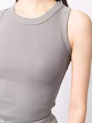 STYLAND Organic Cotton-blend Tank Top - Grey