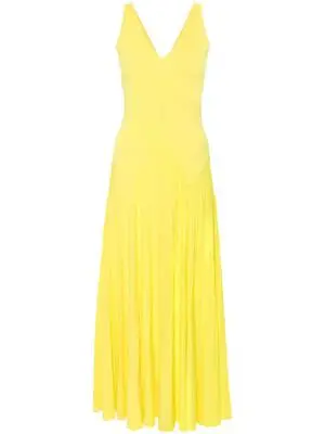 TWINSET Knitted Pleated Maxi Dress