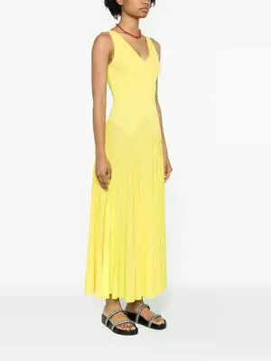 TWINSET Knitted Pleated Maxi Dress
