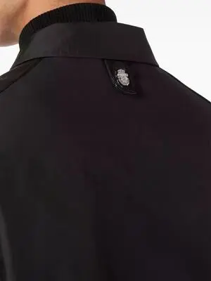 BILLIONAIRE Leather-trim Bomber Jacket