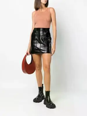 STYLAND Fine-ribbed Vest Top - Neutrals