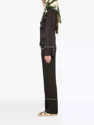Off-White Satin Pyjama Pants