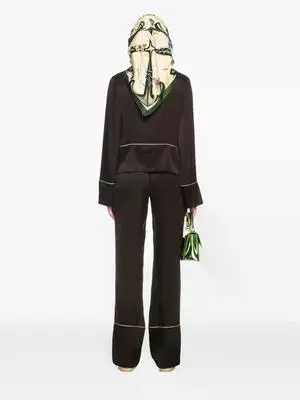 Off-White Satin Pyjama Pants