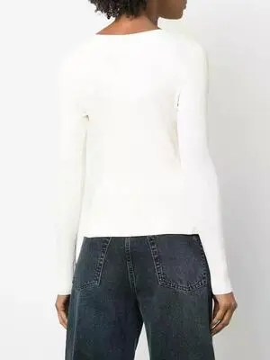 Rag & Bone U-neck Long-sleeved Top