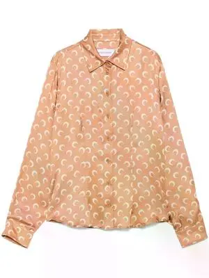 MARINE SERRE Crescent Moon Print Shirt