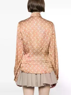 MARINE SERRE Crescent Moon Print Shirt