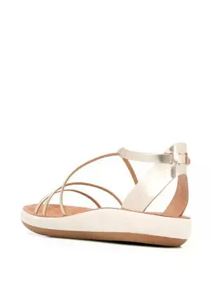 ANCIENT GREEK SANDALS Anastasia Strappy Flat Sandals - Gold