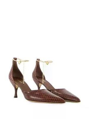 FERRAGAMO 70mm Dana Pumps - Red