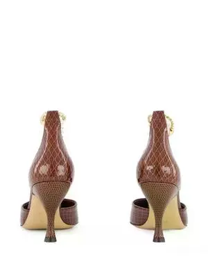 FERRAGAMO 70mm Dana Pumps - Red
