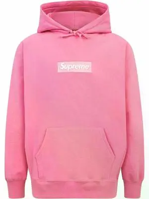 Supreme Box Logo Drawstring Hoodie - Pink